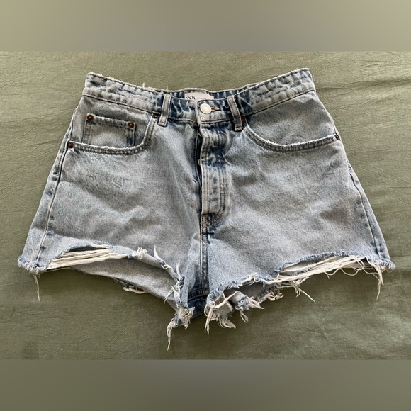Zara | Shorts | Zara Size 8 Cutoff Denim Shorts | Poshmark